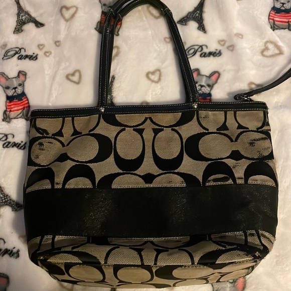 Coach | Bags | Coach Signature F3548 Jacquard Bag | Poshmark